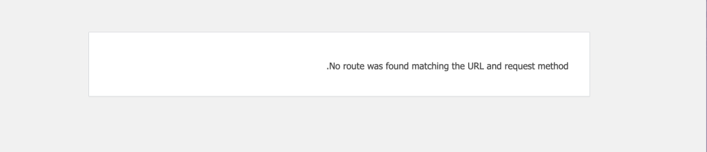 رفع خطای no route was found matching the url and request method در المنتور